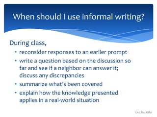 Writing-Intensive Teaching | PPTX