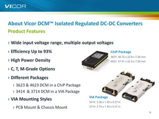 Meeting DC-DC Power System Requirements in Defense Applications Webinar ...