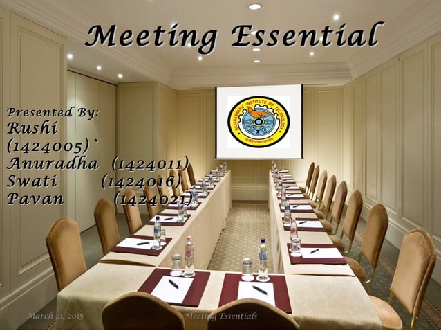 Meeting Essentials | PPT