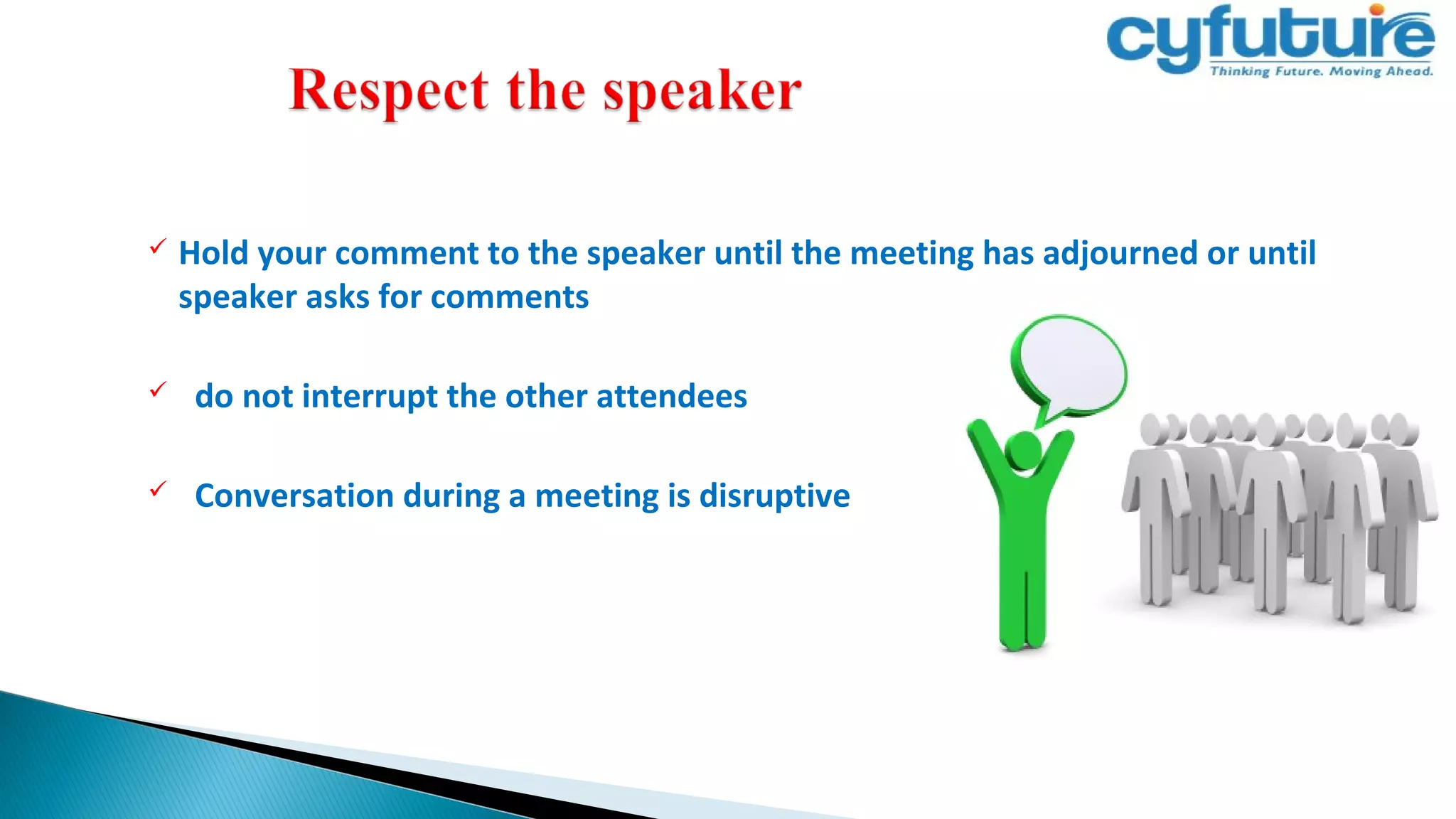 Meeting etiquette cy,Business meeting ,how to deal with client, | PPT
