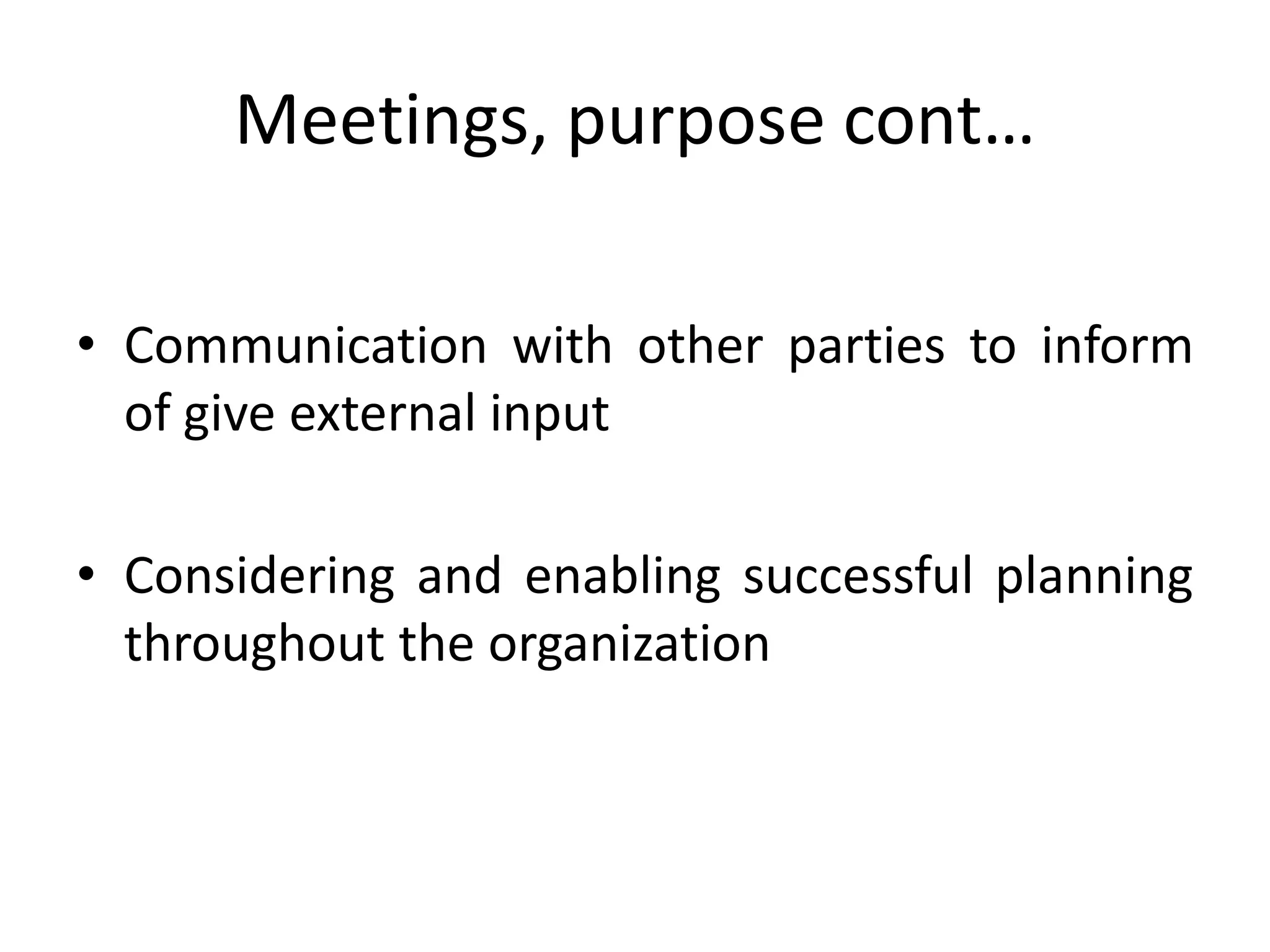 Meeting in business communication | PDF