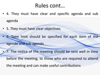 Meeting in business communication | PDF