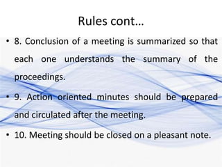 Meeting in business communication | PDF