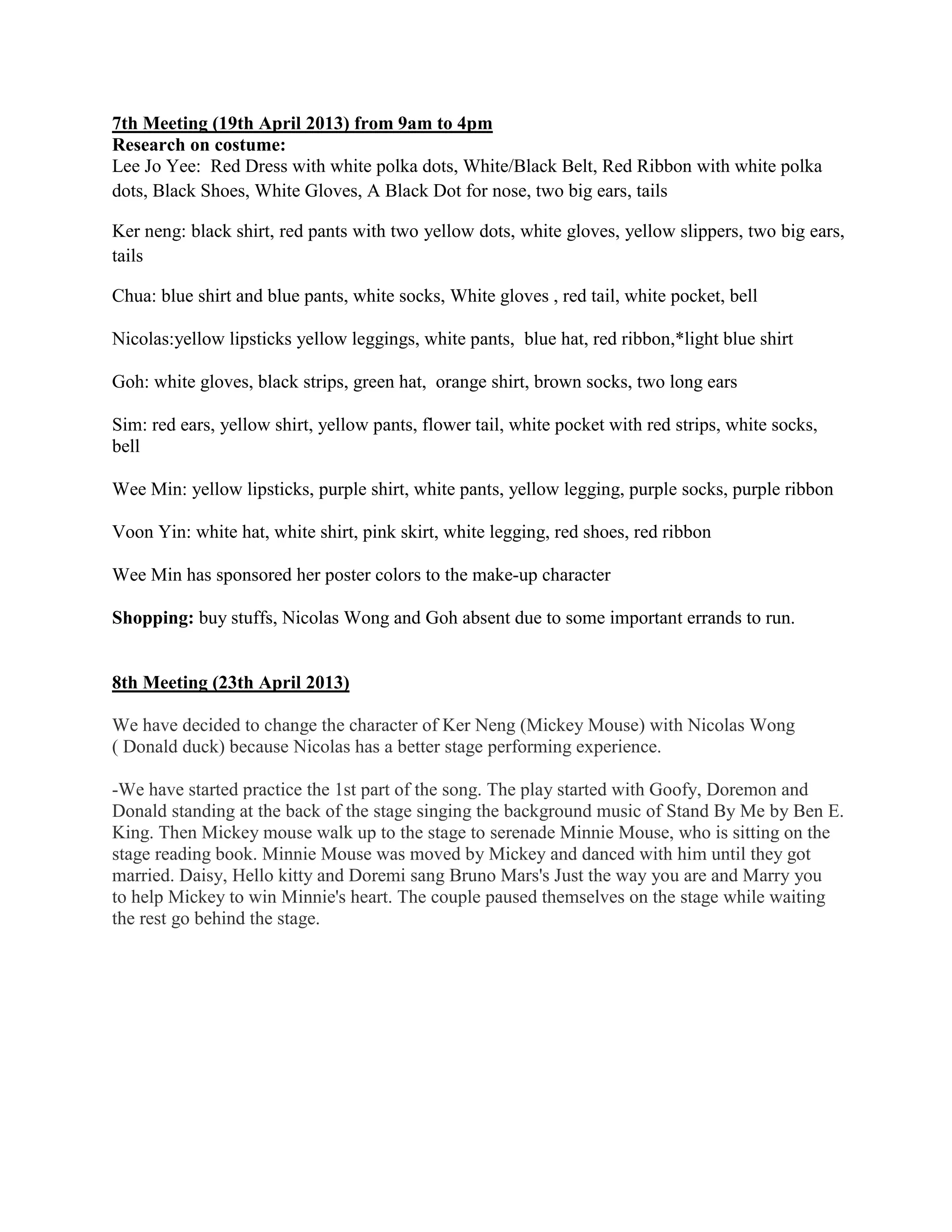 Meeting journal | DOCX
