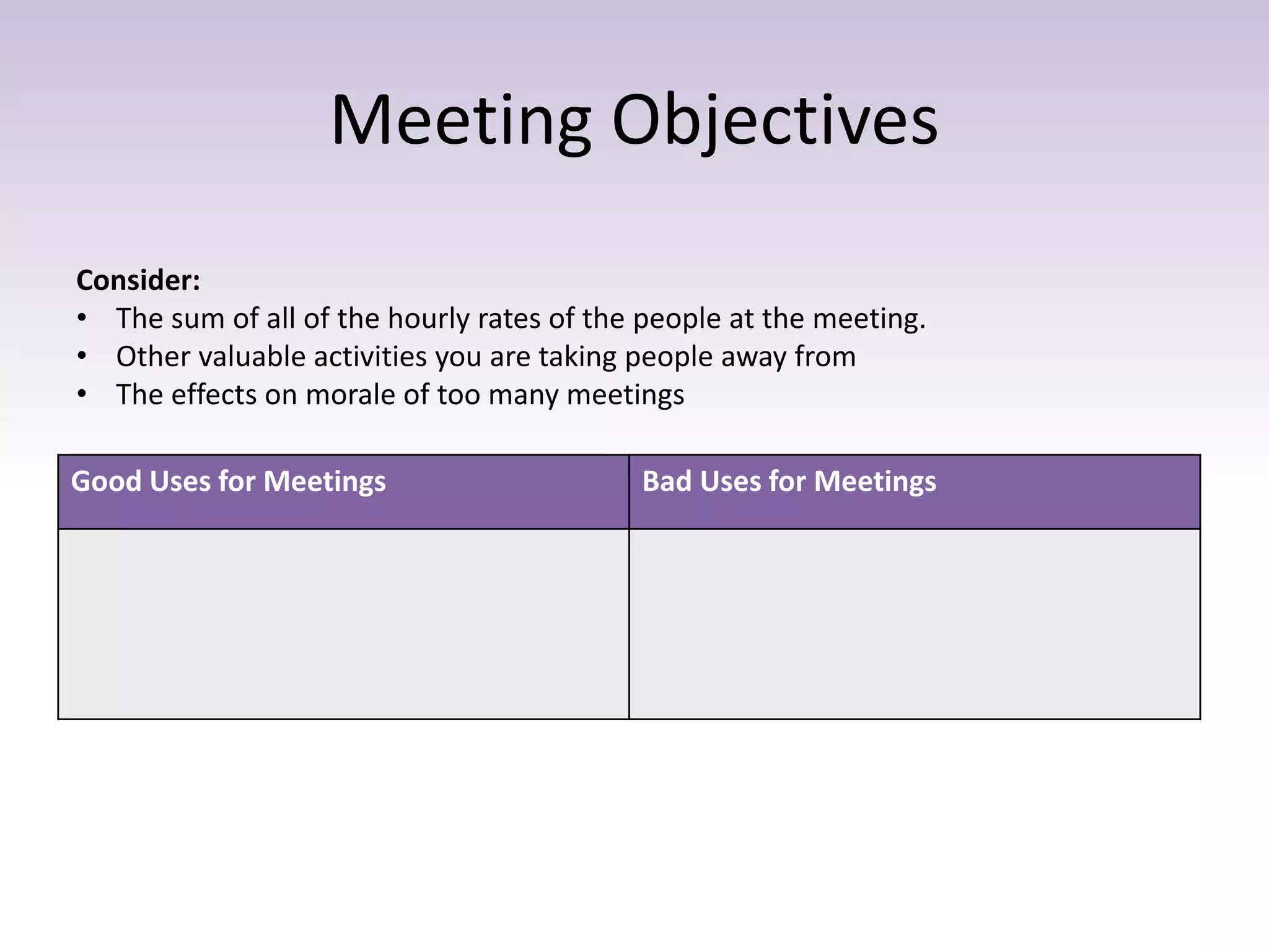 Meeting Management | PPTX