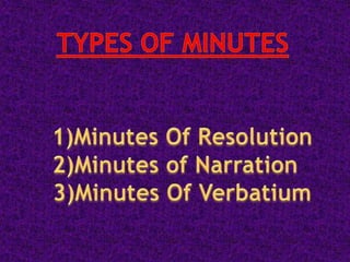 Minute meeting | PPT