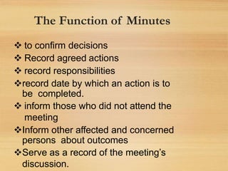 Meeting Minutes and Agenda.pptx ۔۔12#$&)$ | PPT