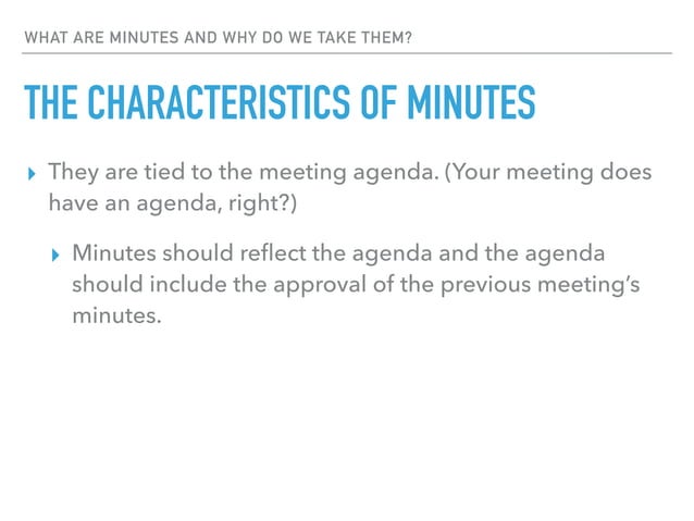 The Painless Guide to Taking Meeting Minutes | PDF