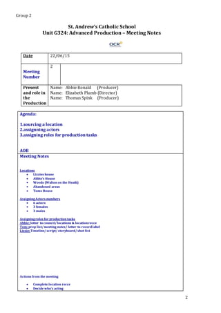 Meeting Notes | DOCX