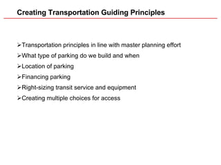 TDM and Transportation Infrastructure: An Essential Part of Any Master Plan | PPT | Rail Travel ...