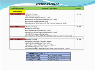 Meeting package | PPT