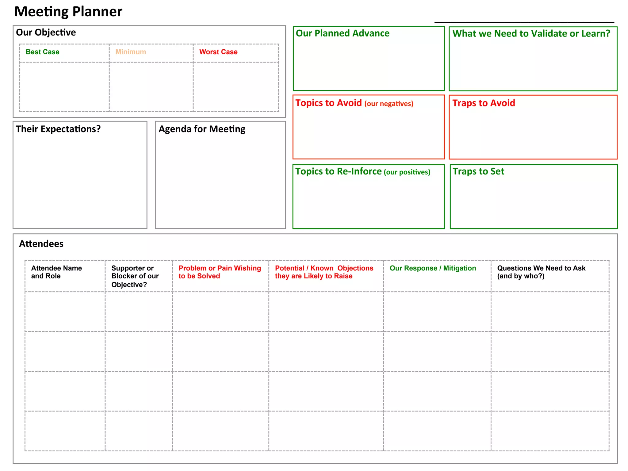 Meeting Planner Tool | PDF