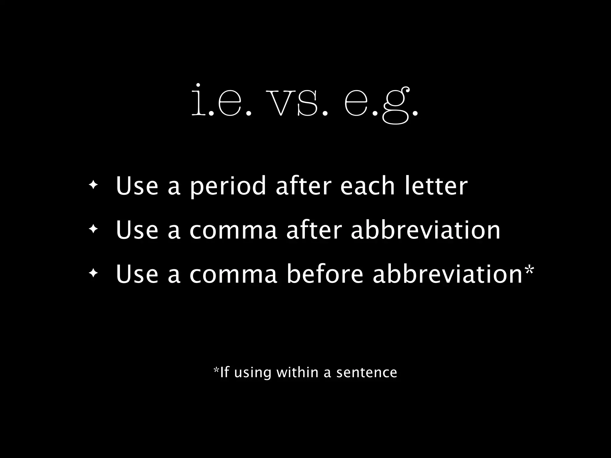i.e. vs. e.g. from Commpose | KEY