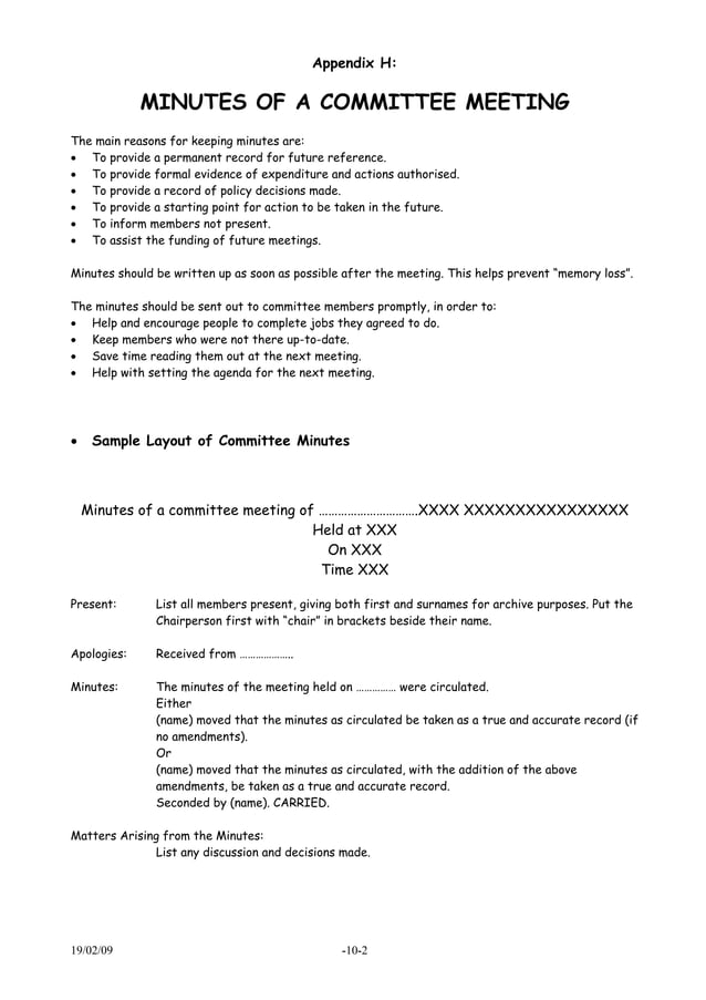 Meeting procedure | PDF