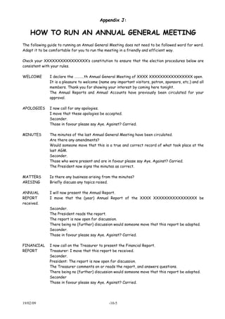 Meeting procedure | PDF