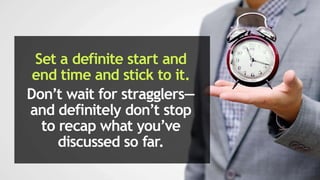 6 Things to Help Speed Up Meetings | PPT