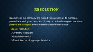 Meetings of company | PPTX