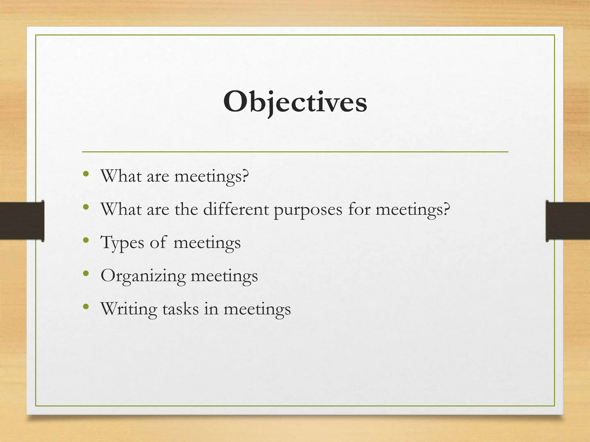 Meetings introduction process and management | PPTX