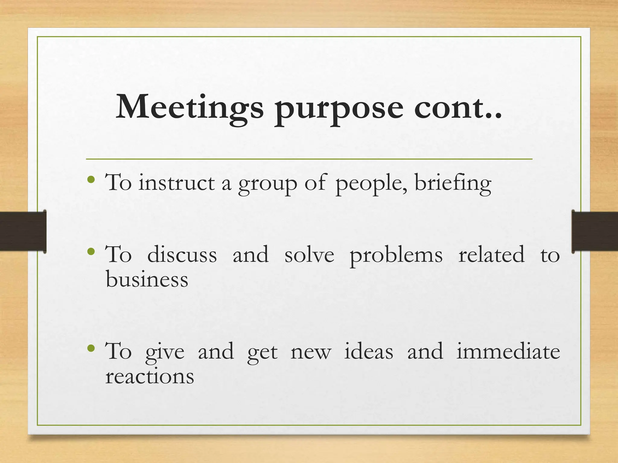Meetings introduction process and management | PPTX