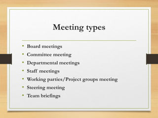 Meetings introduction process and management | PPTX