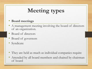 Meetings introduction process and management | PPTX