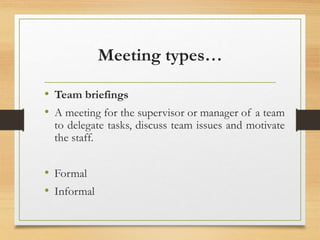 Meetings introduction process and management | PPTX