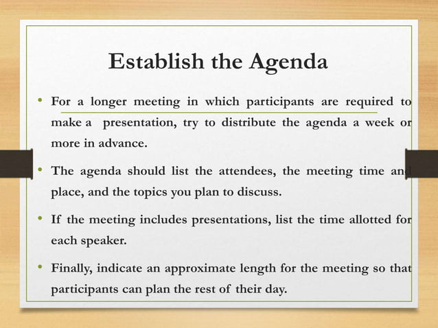 Meetings introduction process and management | PPT