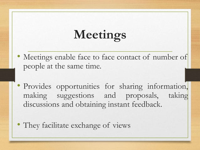 Meetings introduction process and management | PPT