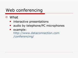 MeetingsAndTechnology.ppt | Web Conferencing | Computer Software and ...