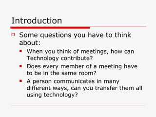 MeetingsAndTechnology.ppt