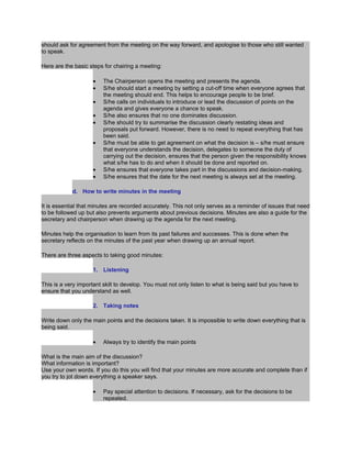 Meeting Skills | PDF