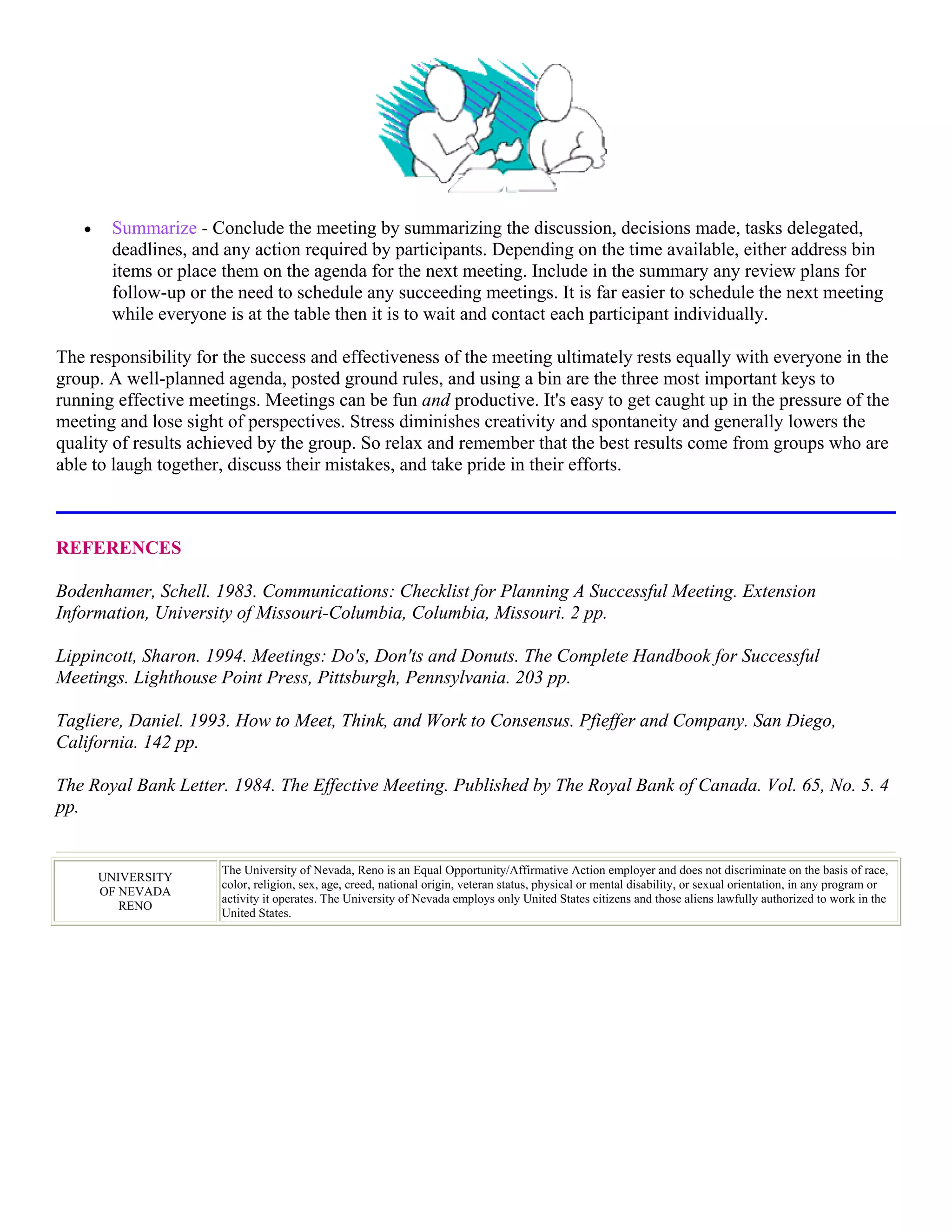 Meetings management | PDF