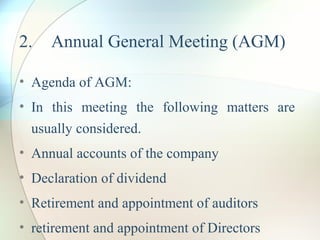 Meetings of company | PPT