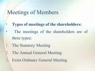 Meetings of company | PPT