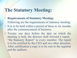 Meetings of company | PPT