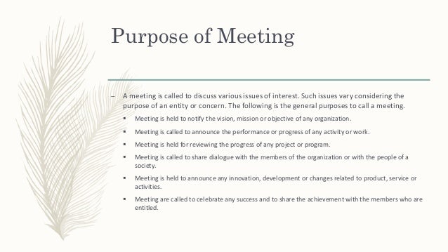 Meetings Meetings