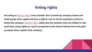 Meetings under company law | PPTX