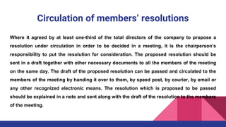 Meetings under company law | PPTX