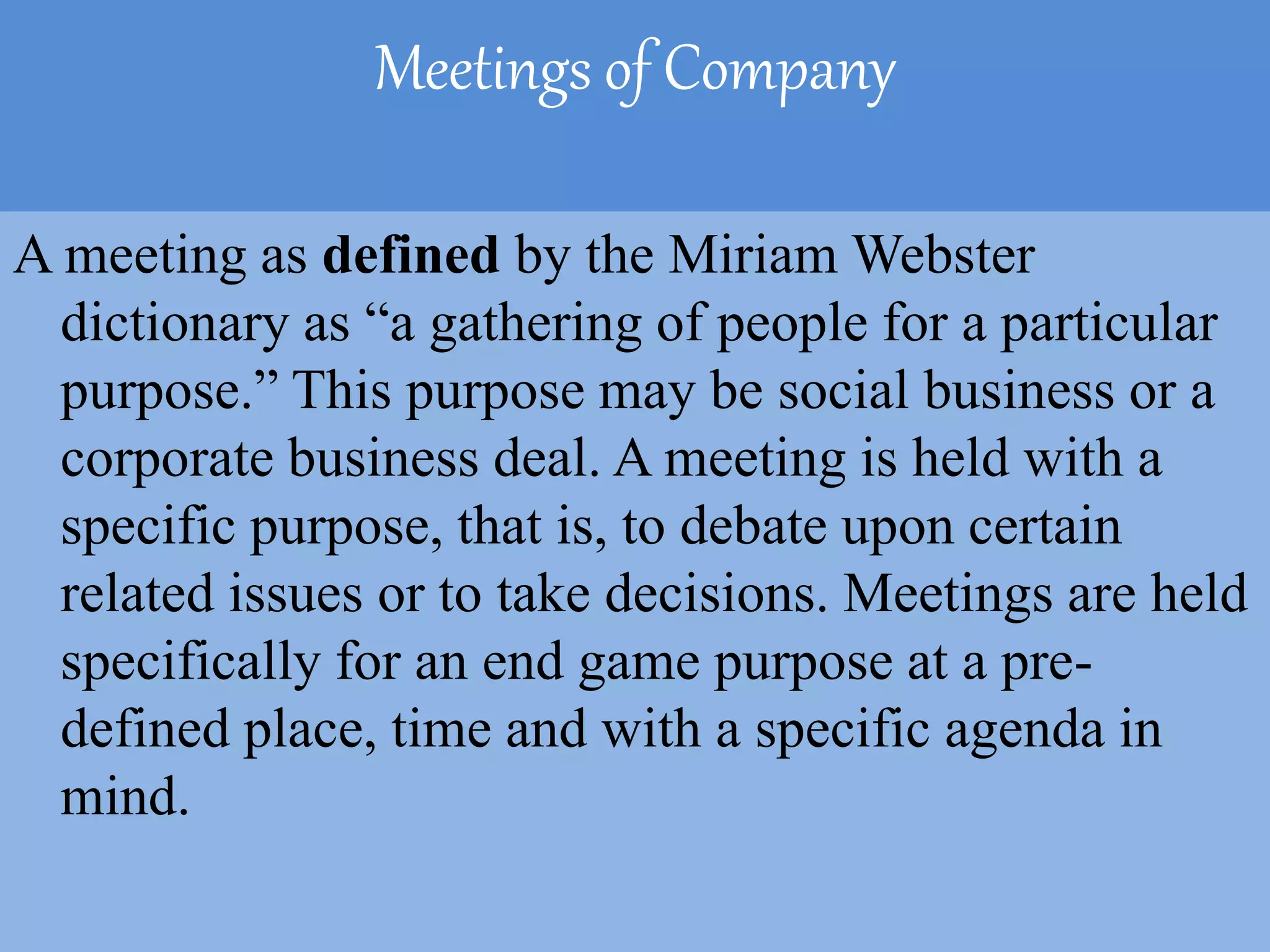 Meetings unit 2 | PPTX
