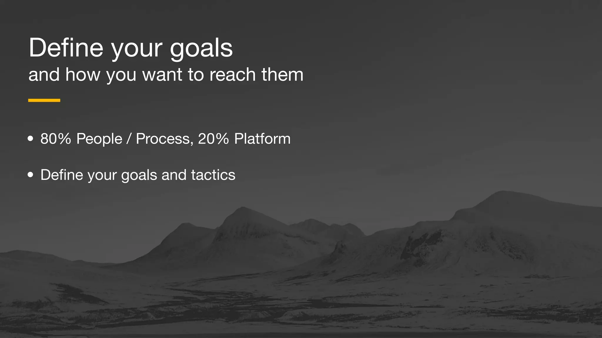 Building your optimization technology stack | PPT