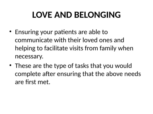 MEETING THE BASIC NEEDS.pptx GNM FUNDAMENTALS | PPTX | First Aid | Injuries