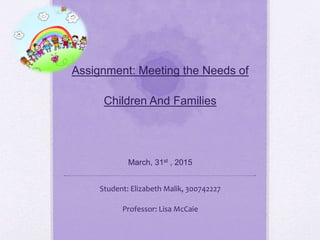 Meeting the needs of children and families | PPTX | Parenting Children ...