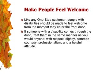 Meeting The Needs Of Customers With Disabilities | PPS