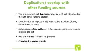 Understanding the Review Criteria and Adaptation Fund Request for Funding Project Template | PPTX