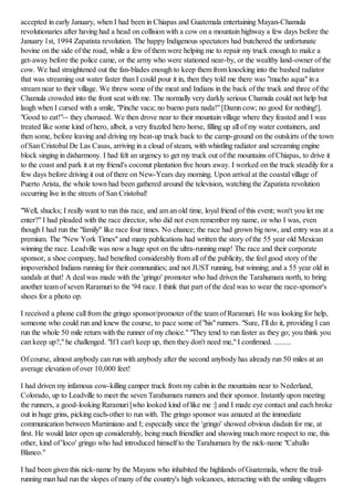 Meeting the Tarahumara at the Leadville 100, by Micah True | PDF