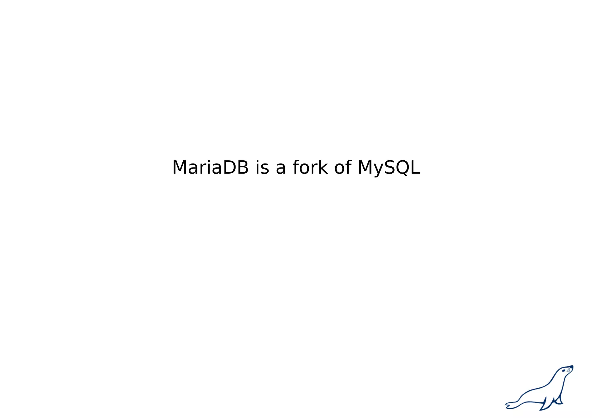 Meet MariaDB 10.2/10.3
