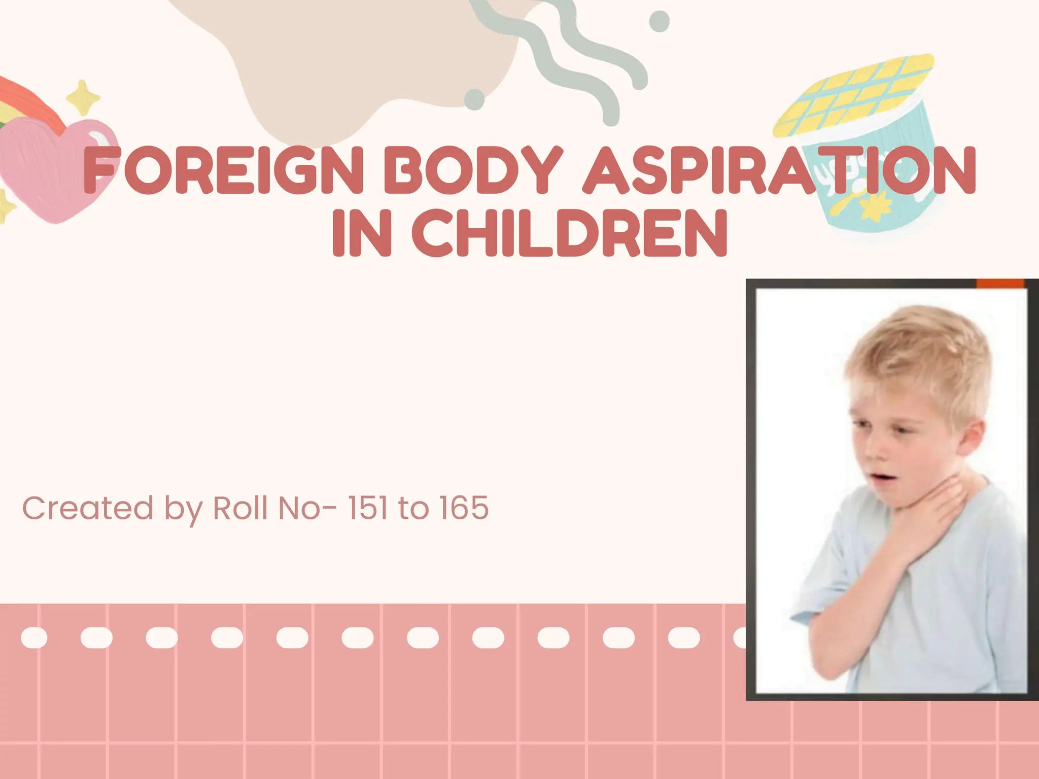 Presentation of foreign bodies aspiration | PDF