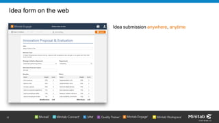 Meet Minitab Engage Your End-to-End Improvement Solution From Idea Generation Through Execution ...