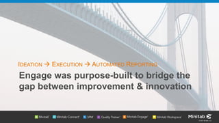 Meet Minitab Engage Your End-to-End Improvement Solution From Idea Generation Through Execution ...