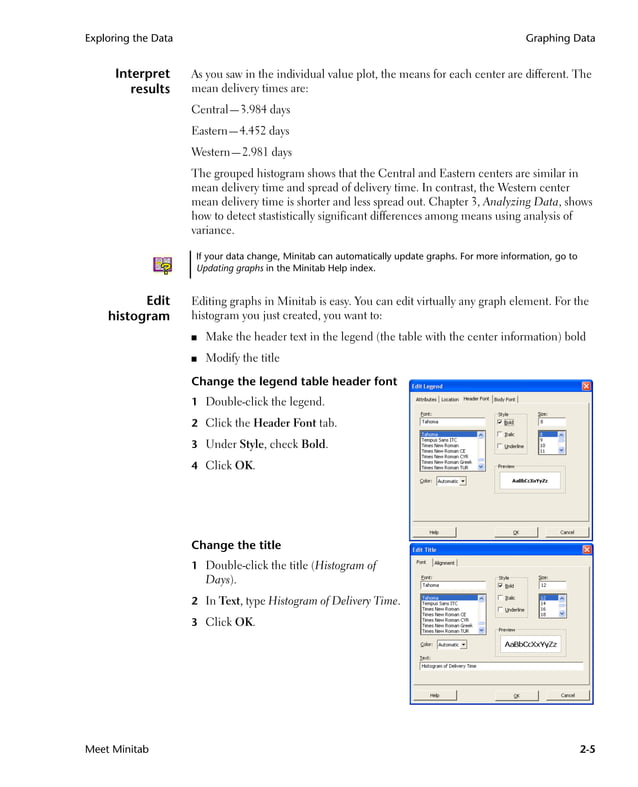 Meet minitab tutorial | PDF | Graphics Software | Computer Software and ...